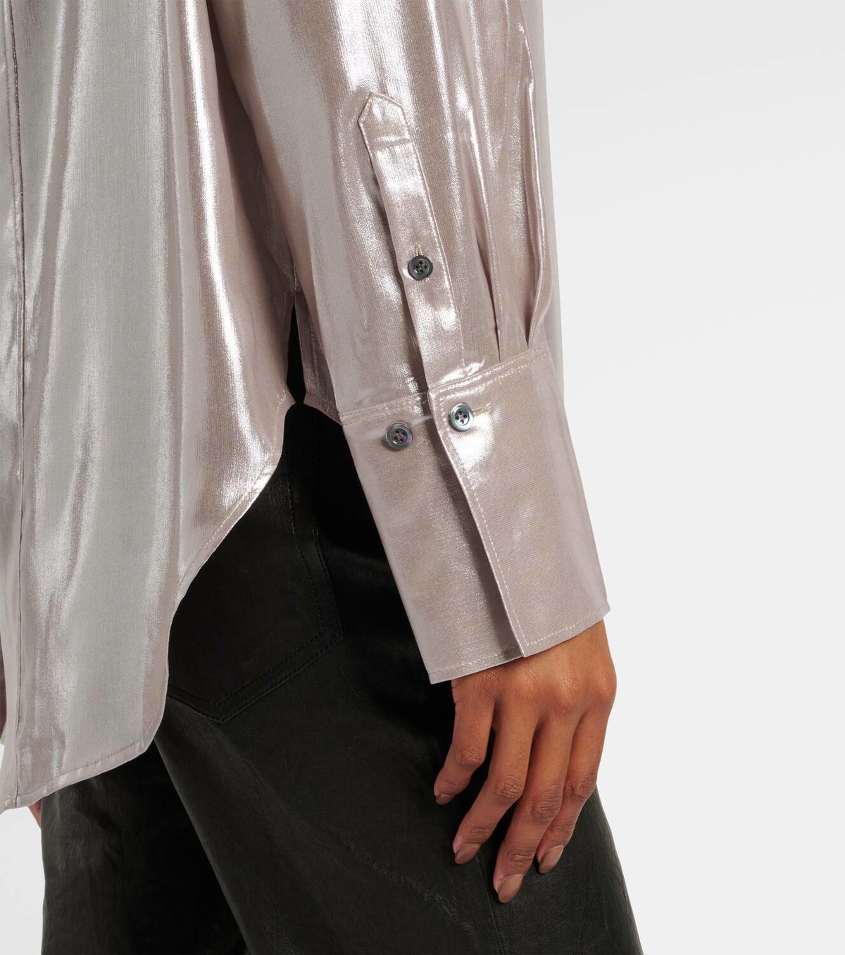 Frame The Standard lamé shirt Frame Denim