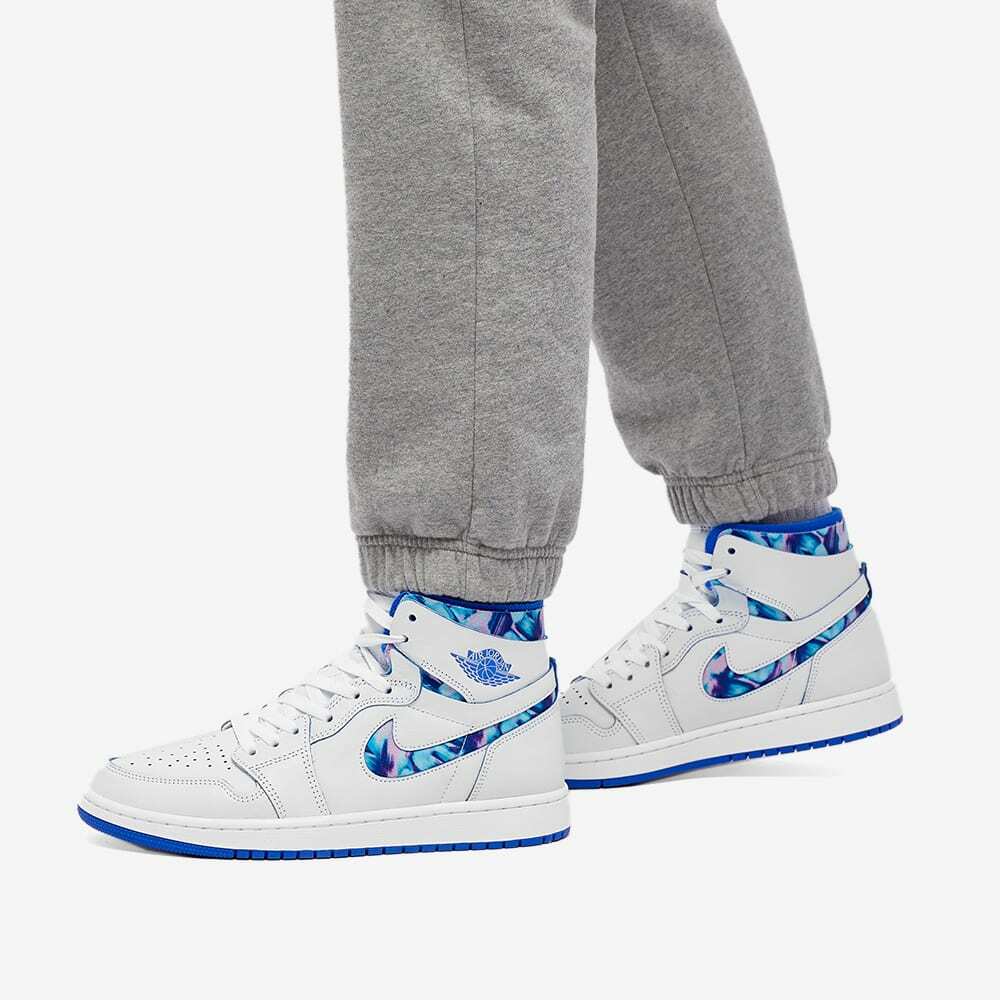 Air Jordan Women's 1 Zoom Air CMFT GC Sneakers in White/Hyper Royal ...