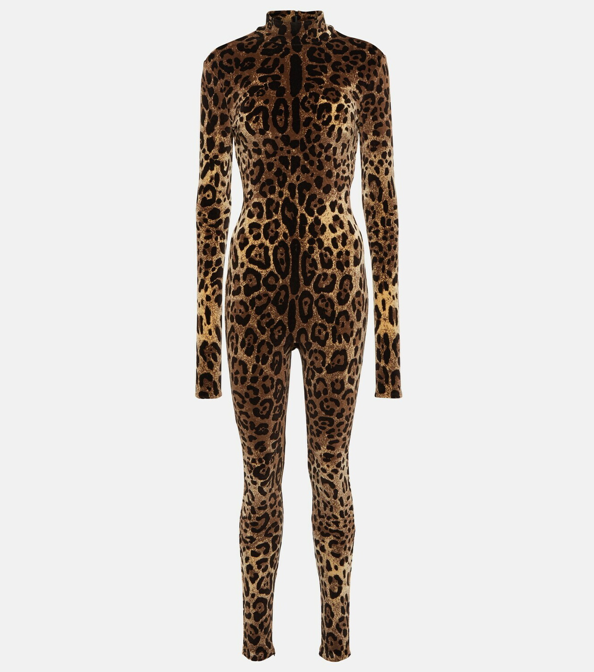Dolce&Gabbana Leopard-print cotton-blend catsuit Dolce & Gabbana