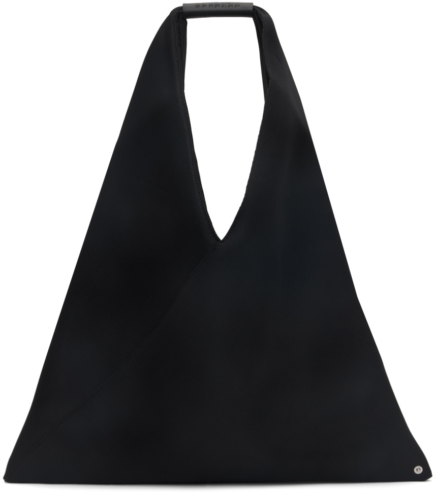 MM6 Maison Margiela Black Classic Triangle Tote MM6 Maison Margiela