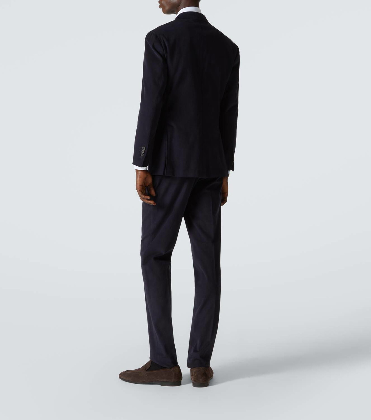 Thom Sweeney Double-breasted brushed cotton suit Thom Sweeney