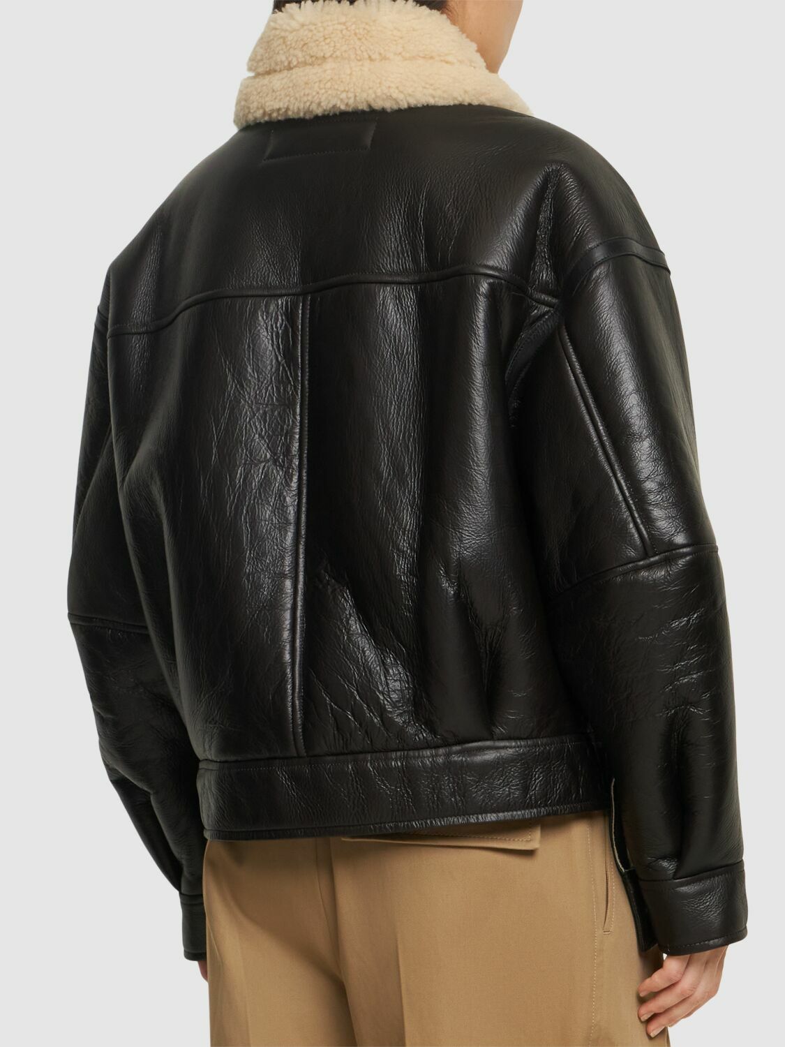 ACNE STUDIOS Lakota Shearling Leather Jacket Acne Studios