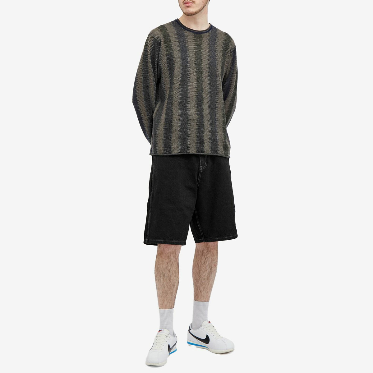 Butter Goods Men's x Disney Sorcerer Baggy Denim Shorts in Washed Black ...