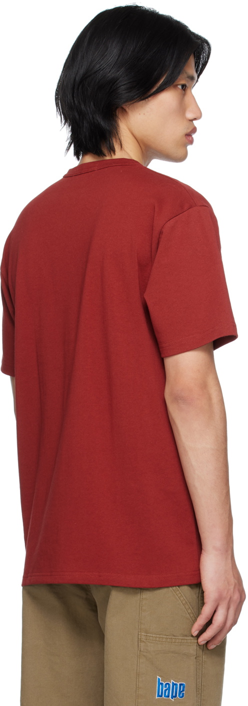 BAPE Red College T-Shirt A Bathing Ape