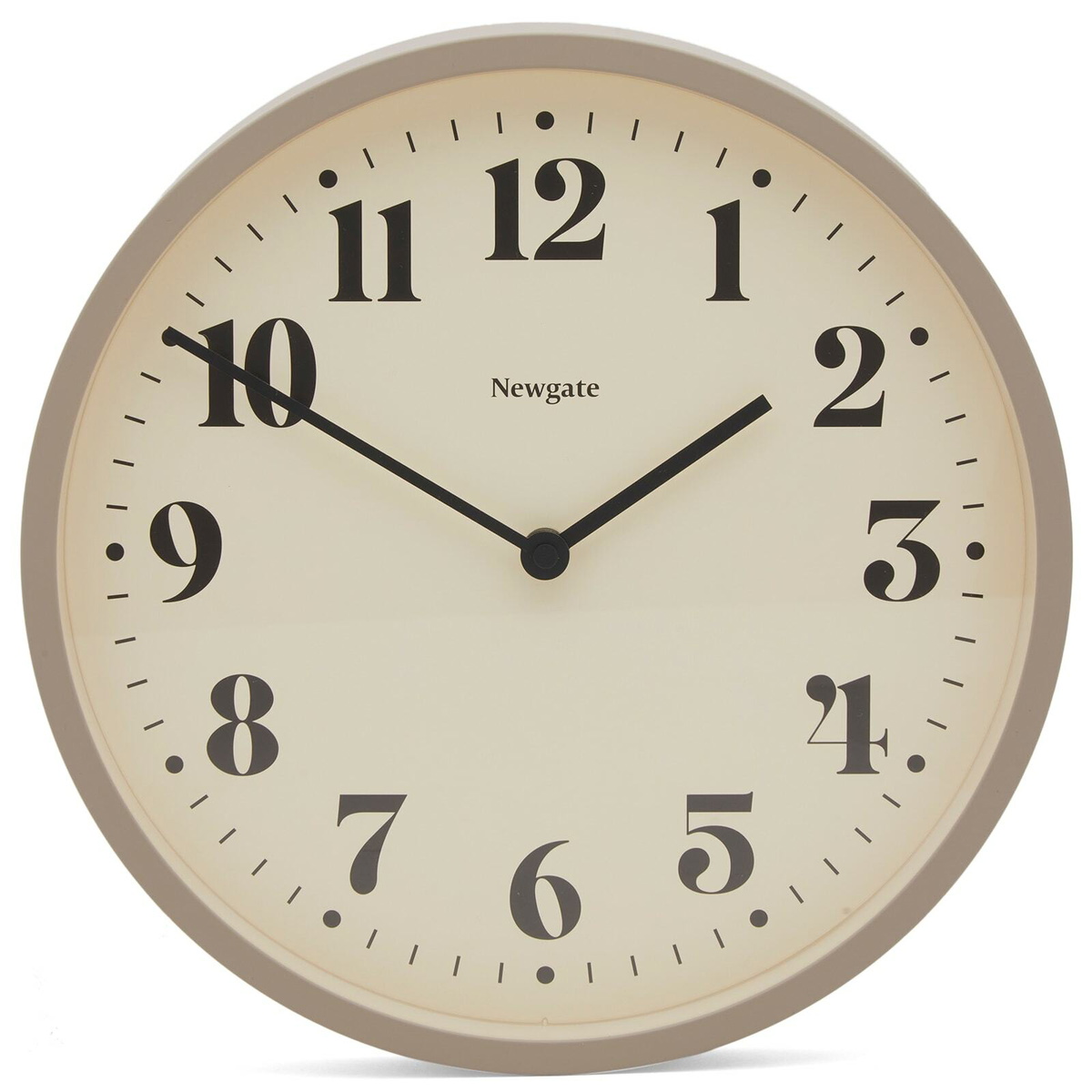Newgate Clocks Number Four Theatre Wall Clock in Stone Grey Newgate Clocks