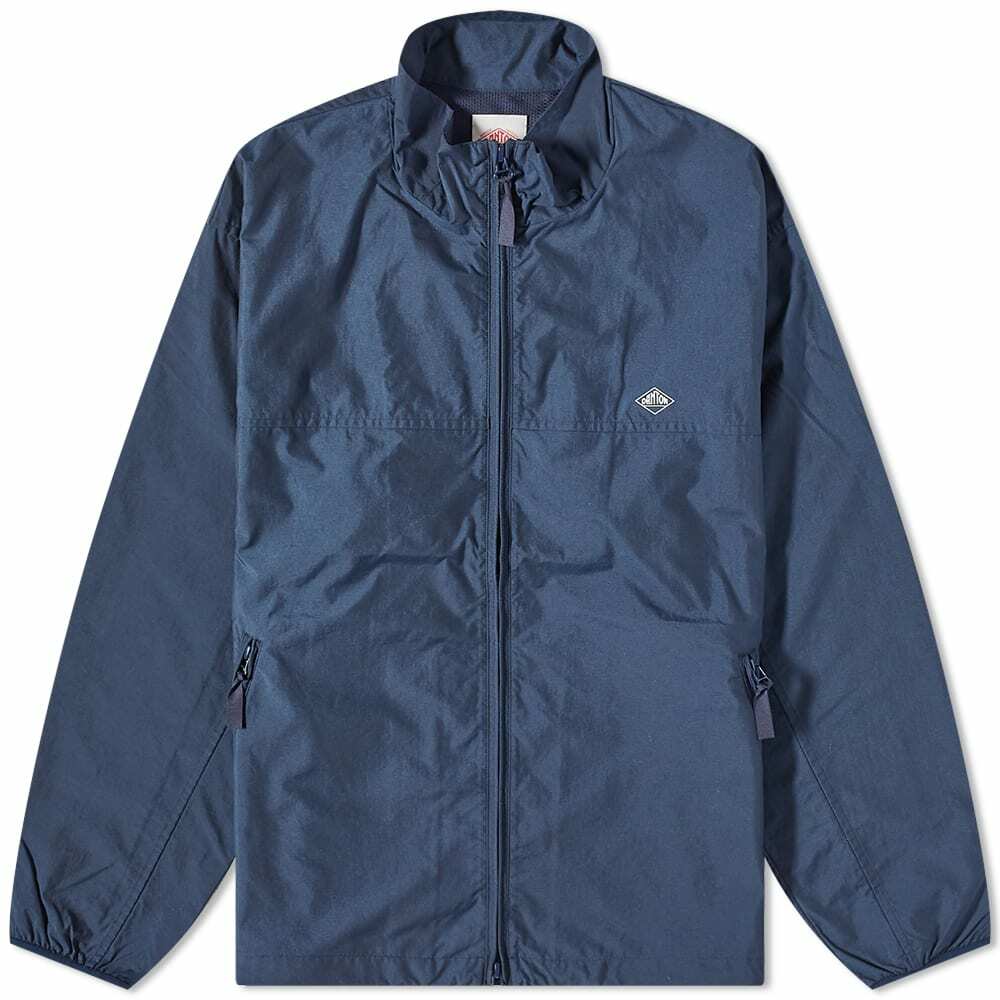 Danton Men's Nylon Stand Collar Jacket in Deep Blue Danton