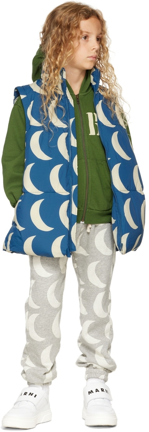 Bobo Choses Kids Gray Mr. Moon Big Insulated Jacket Bobo Choses