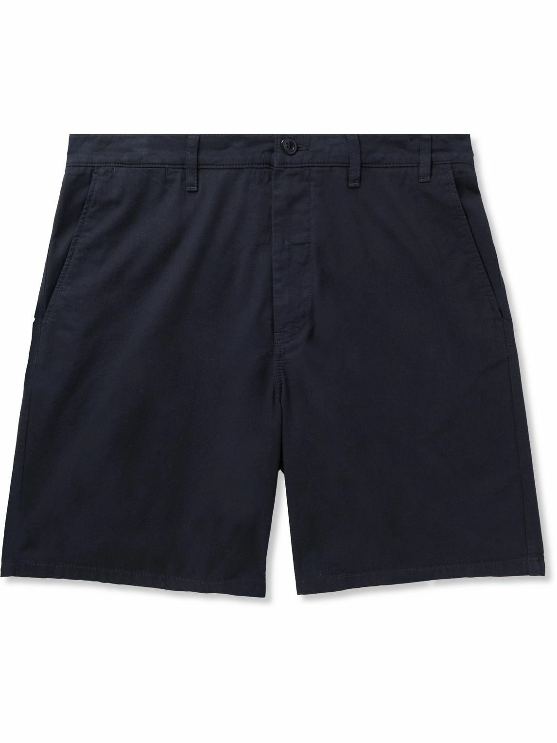 Norse Projects - Aros Straight-Leg Cotton-Twill Shorts - Blue Norse ...