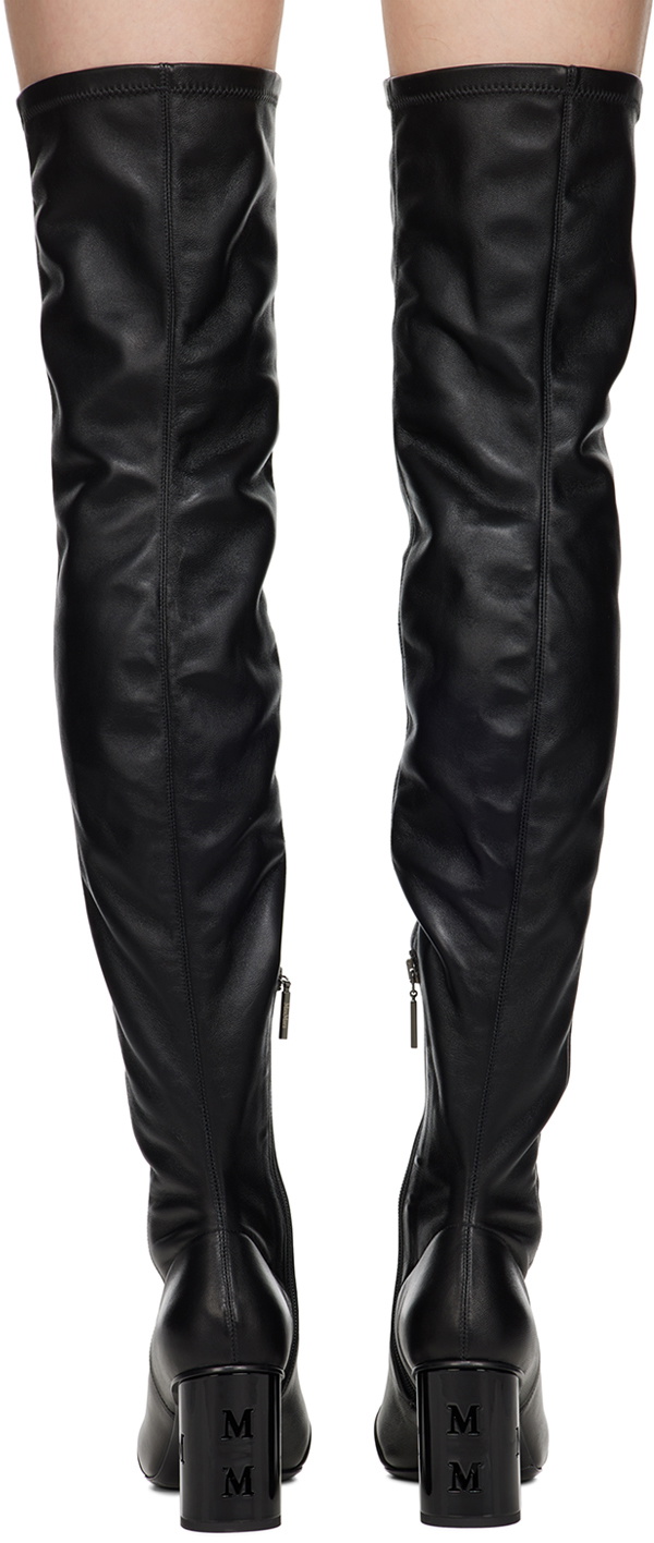 Max Mara Black Damier Boots Max Mara