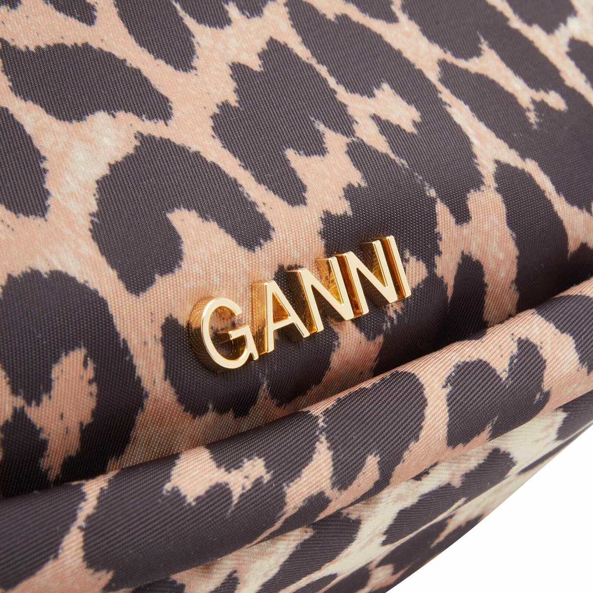 GANNI Women's Knot Mini Bag Print in Leopard GANNI