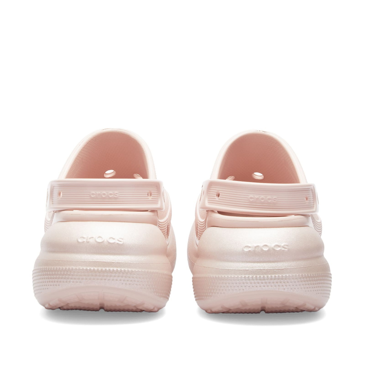 Crocs Classic Crush Shimmer Clog in Pink Clay Crocs