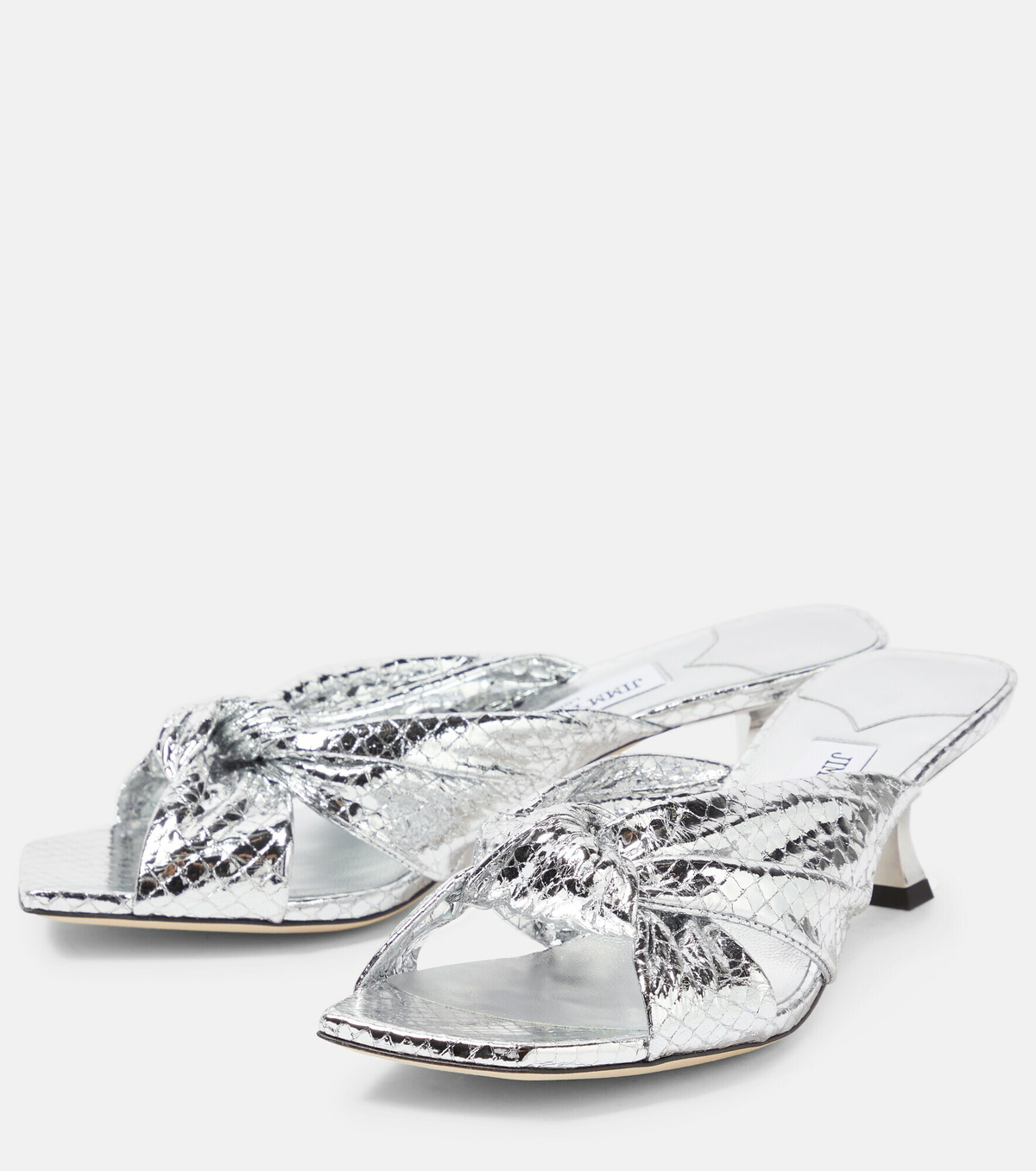 Jimmy Choo - Avenue 50 snake-effect leather sandals Jimmy Choo
