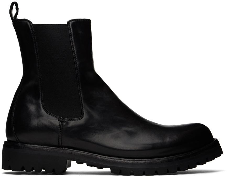 Officine Creative Black Ikonic 002 Chelsea Boots Officine Creative