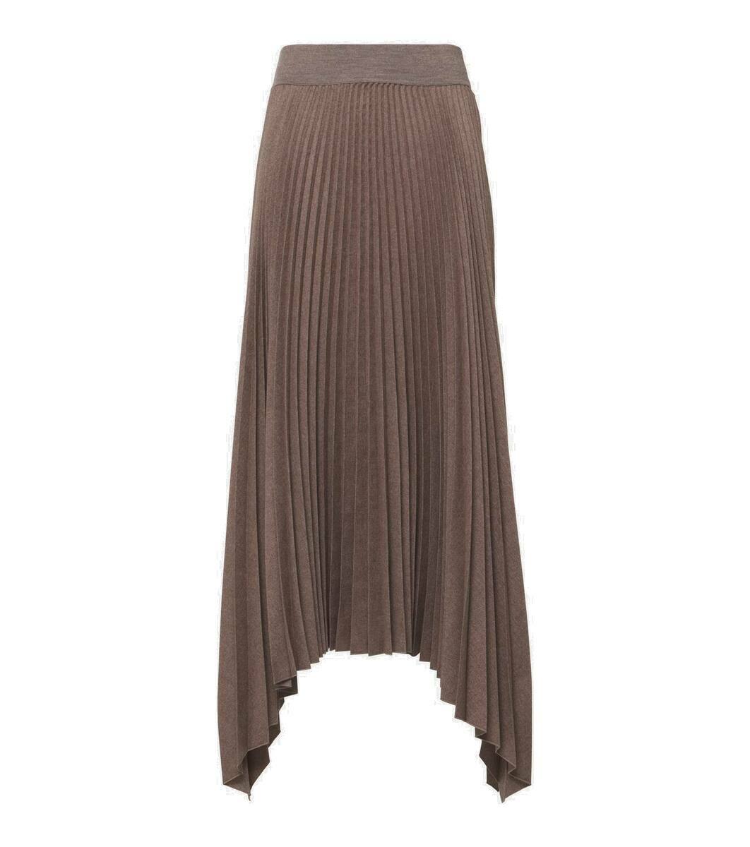 Joseph Ade asymmetric plissé midi skirt Joseph