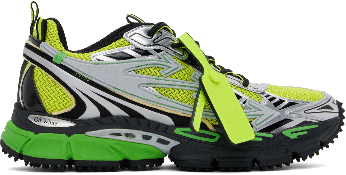 Off-White Green & Silver Be Right Back Sneakers Off-White