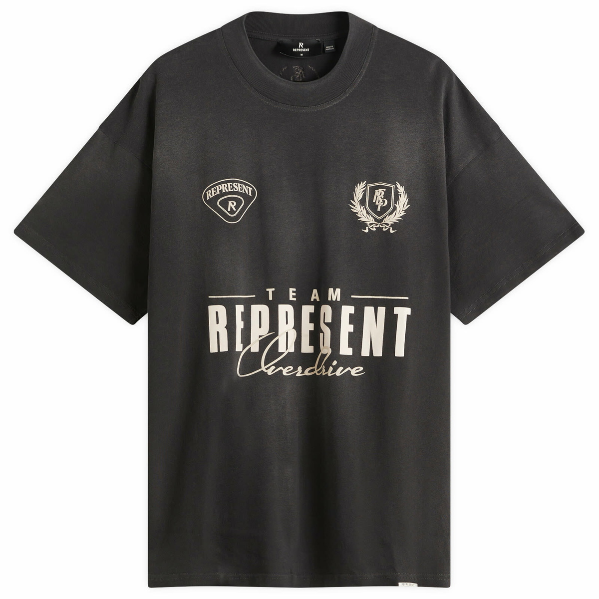 Represent Men's World Championship T-Shirt in Stained Black Represent