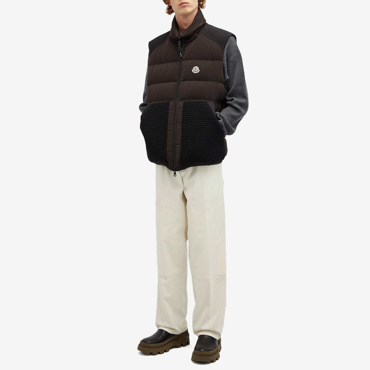 Moncler Men's Larci Rip Stop Vest in Black Moncler