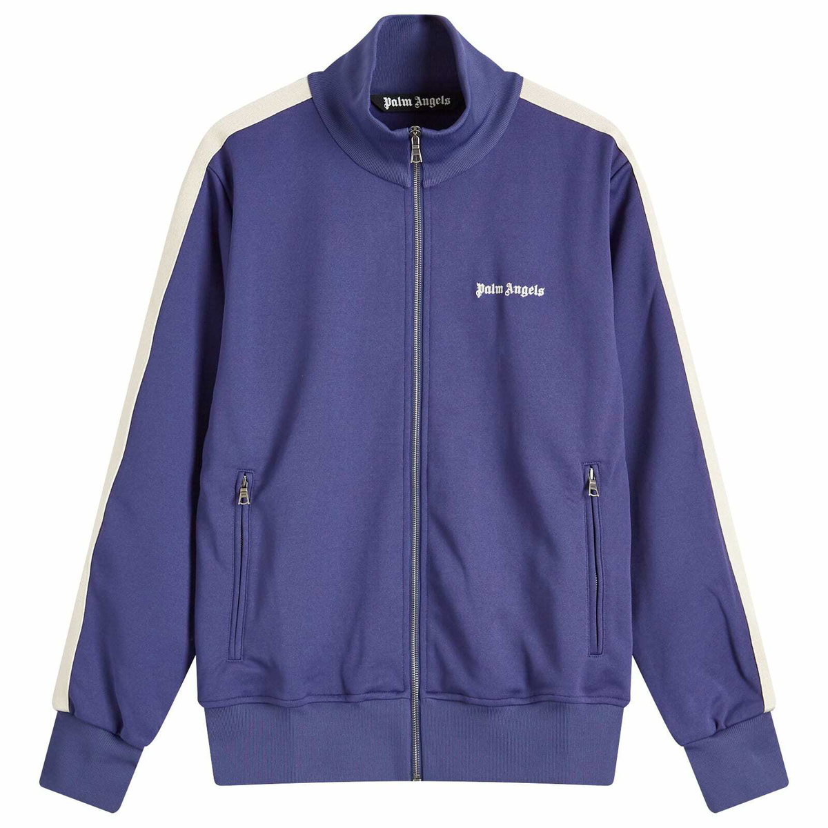 Palm Angels Men's Classic Logo Track Jacket in Blue Palm Angels