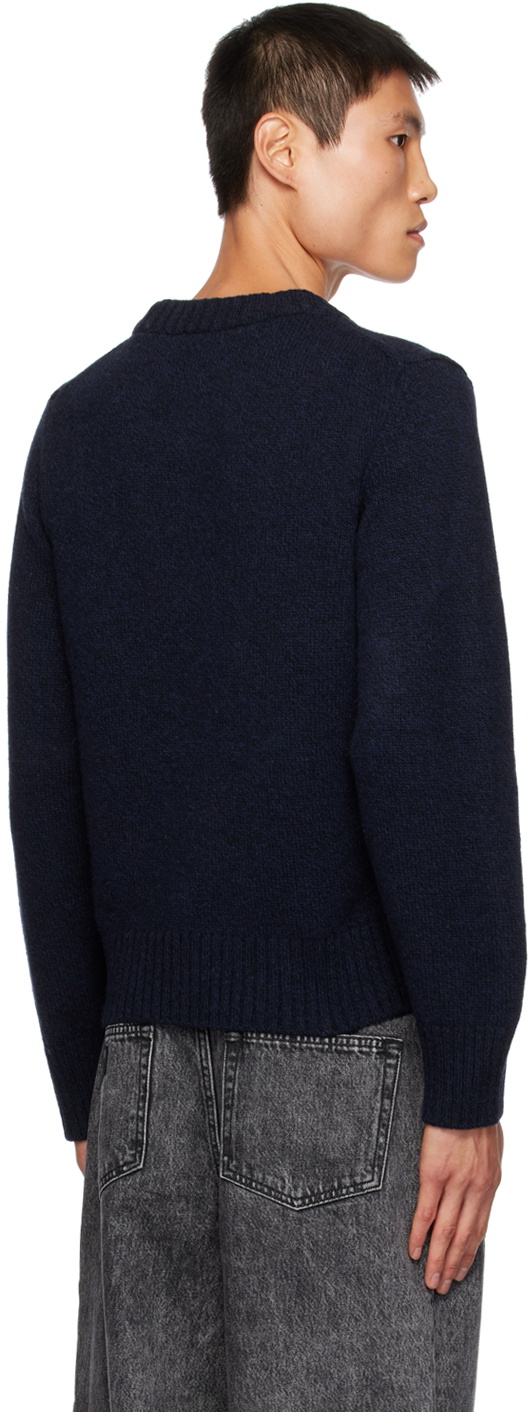 GANNI Navy Floral Sweater GANNI