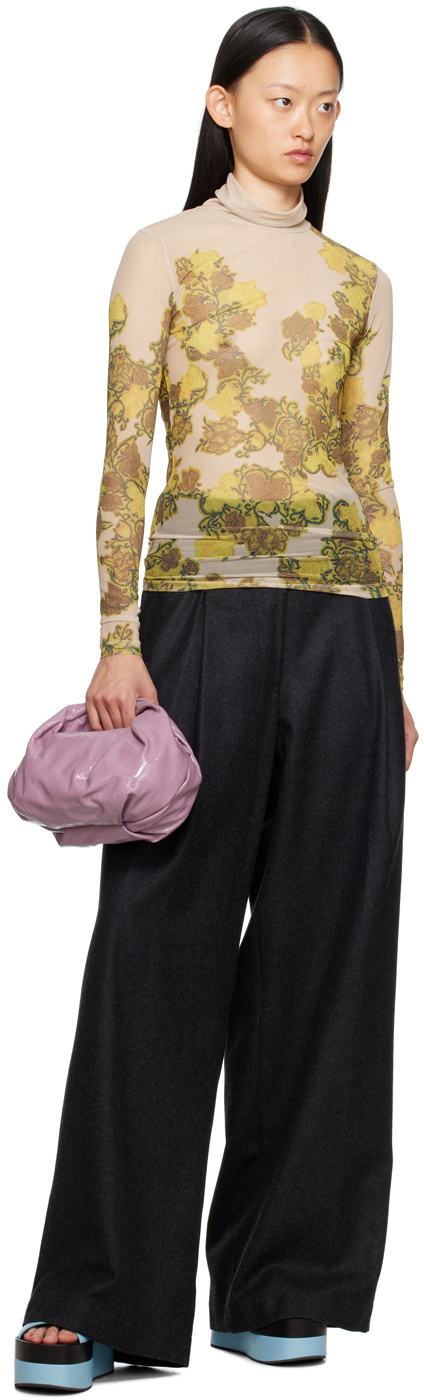 Dries Van Noten Purple Twisted Bag Dries Van Noten