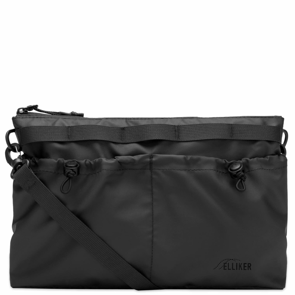 Elliker Twin Pocket Sacoche Bag in Black Elliker