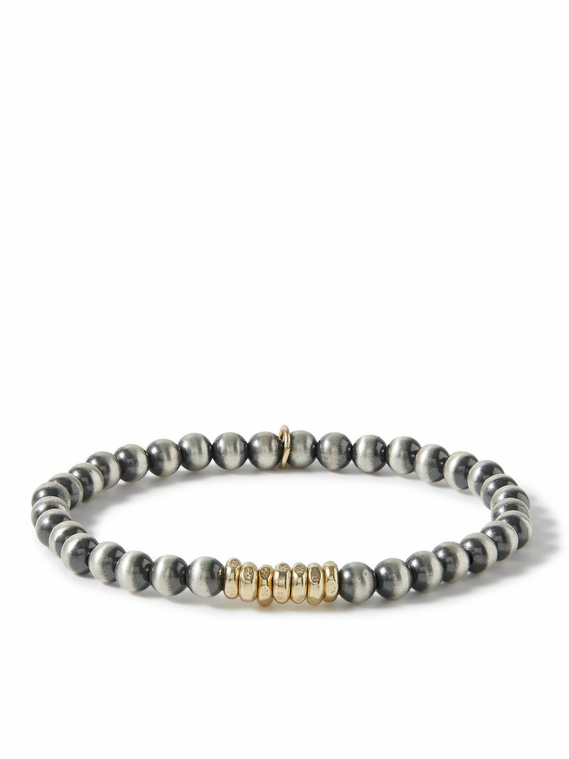 Peyote Bird - L'Olympia Silver and Gold-Plated Beaded Bracelet Peyote Bird