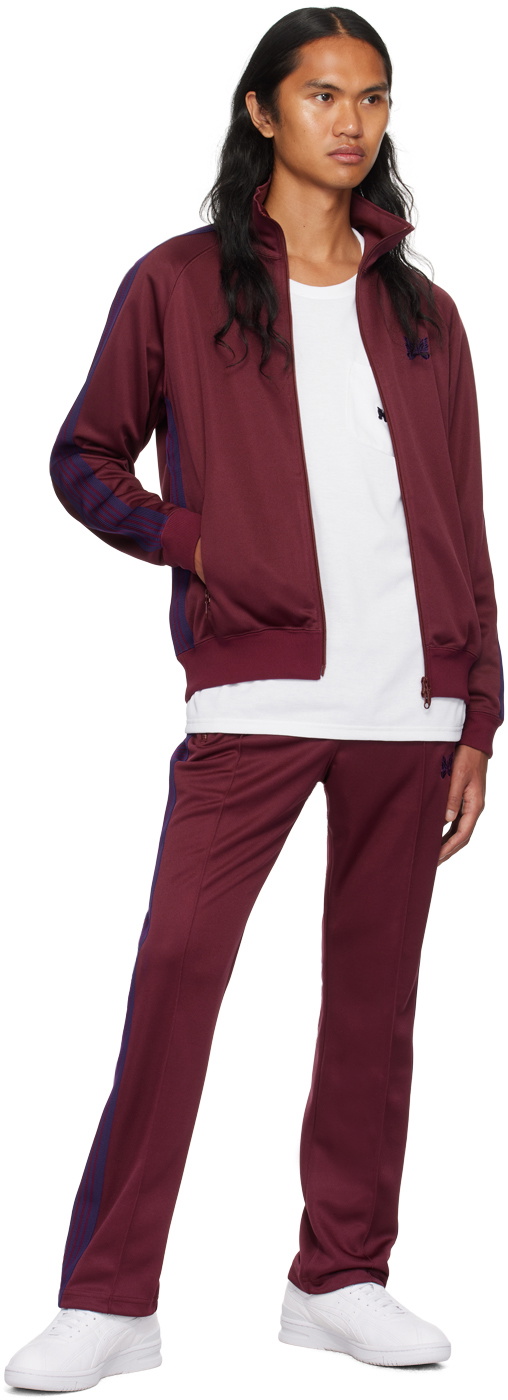 NEEDLES Burgundy Striped Track Jacket Needles