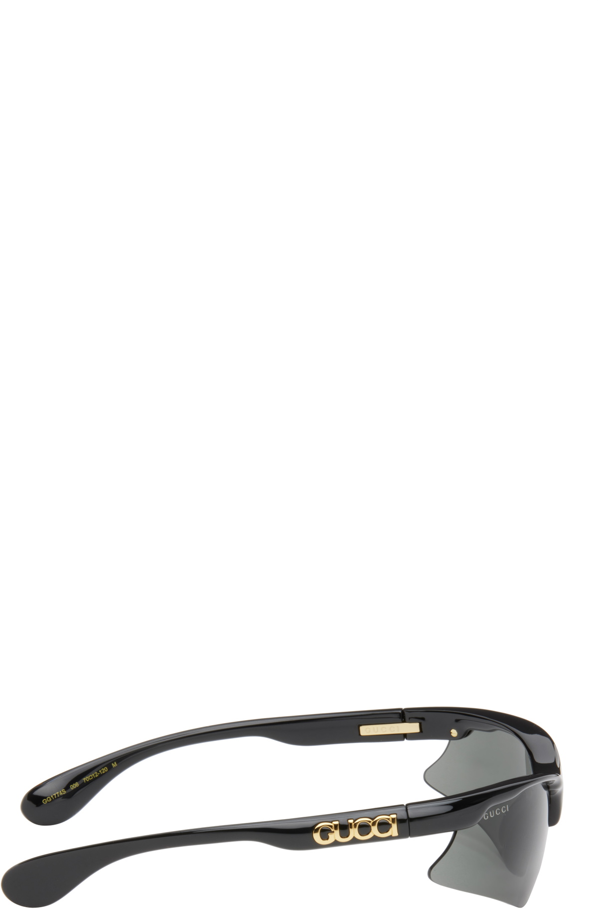 Gucci Black Mask-Shape Sunglasses Gucci