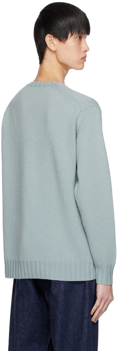 AURALEE Blue Washed Sweater Auralee