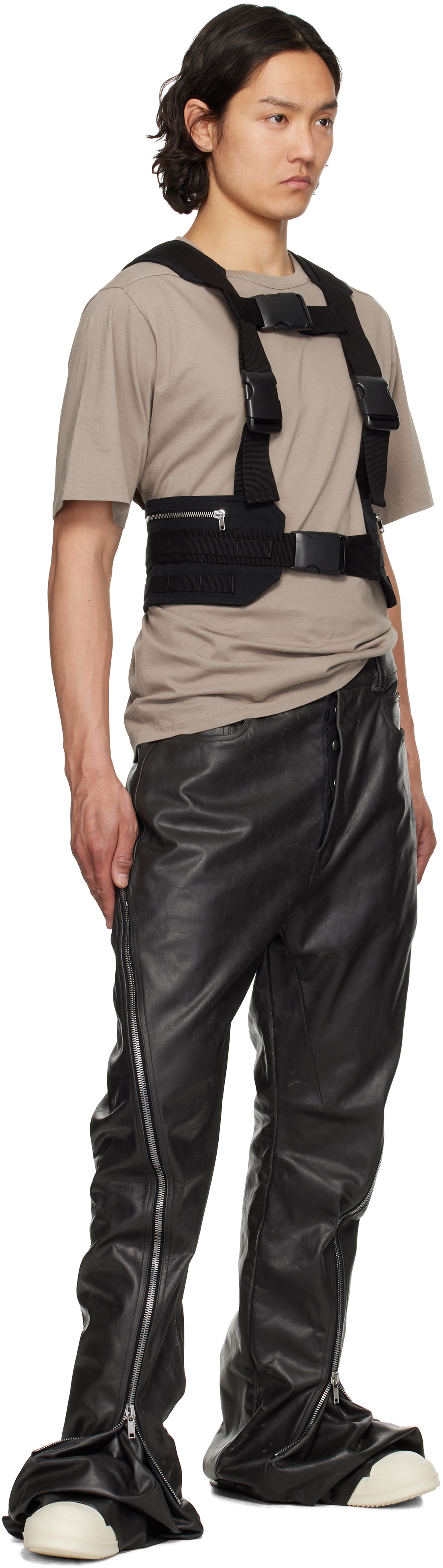 Rick Owens Black Hollywood Harness Vest Rick Owens