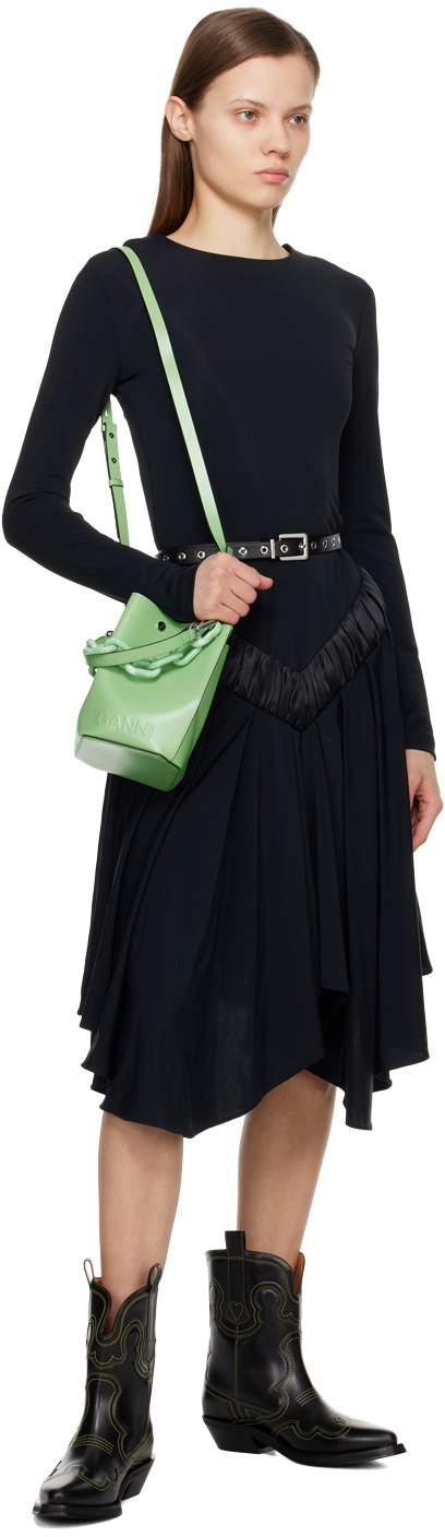 GANNI Green Diamond Bucket Bag GANNI