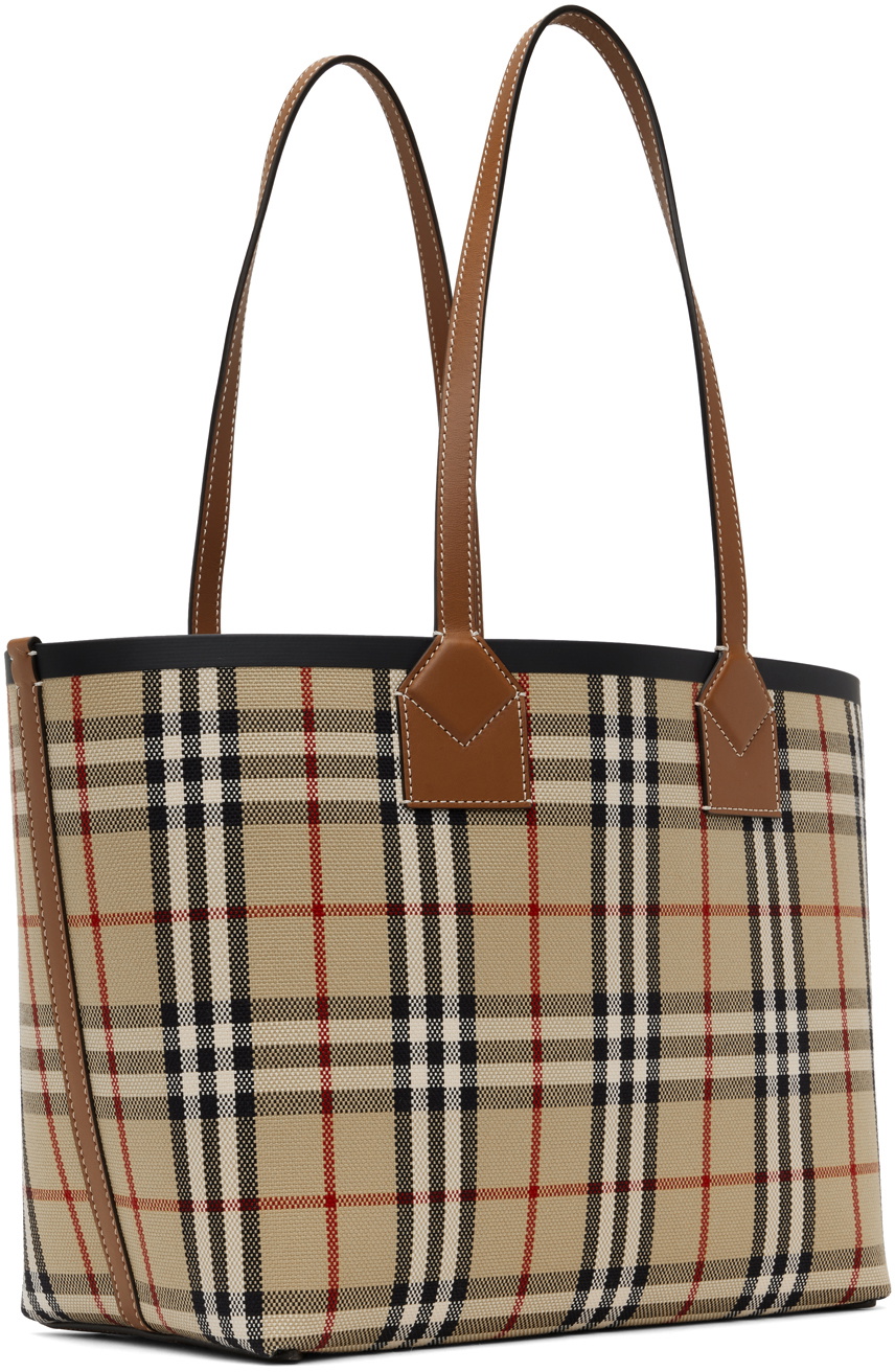 Burberry Brown Small London Tote Burberry