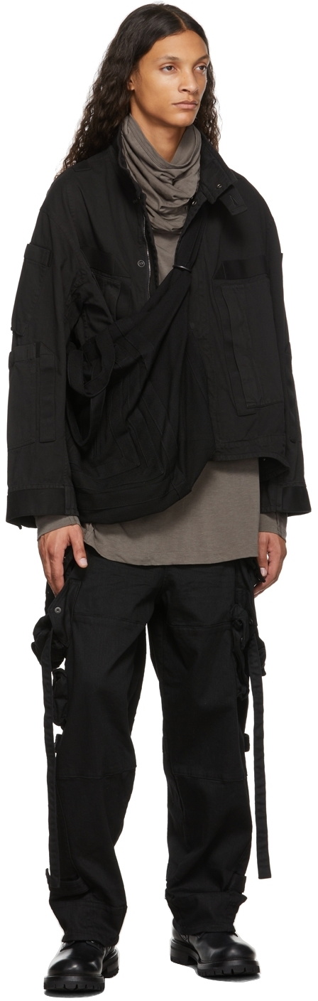 Julius Black Gas Mask Cargo Pants Julius