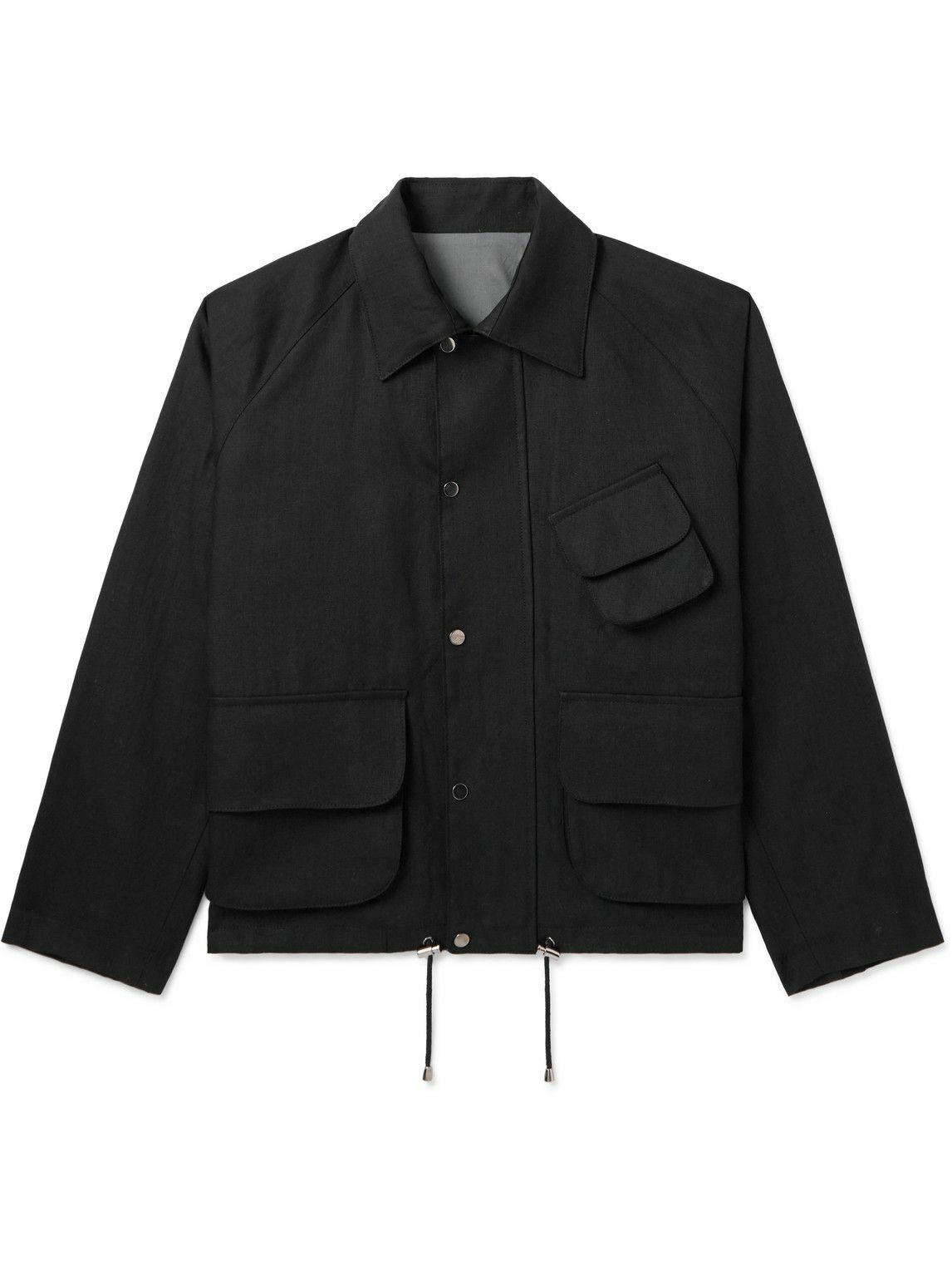 Stòffa - Linen Jacket - Black STÒFFA