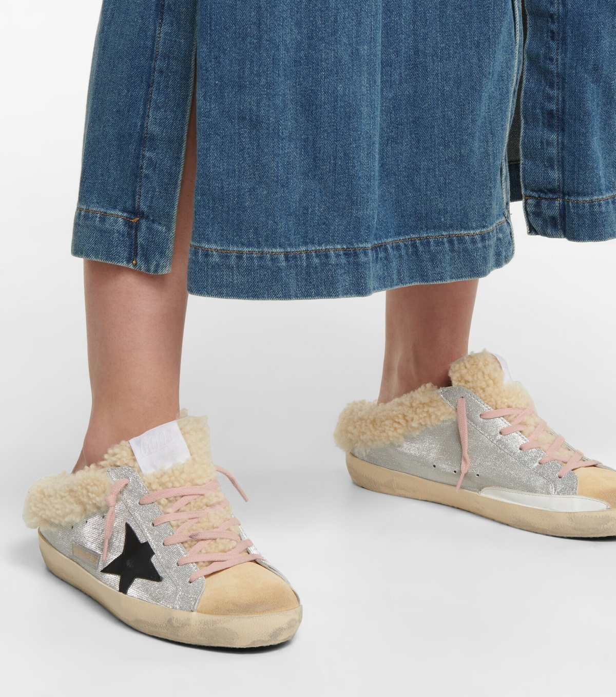 Golden Goose - Super-Star shearling-lined sneakers Golden Goose Deluxe ...