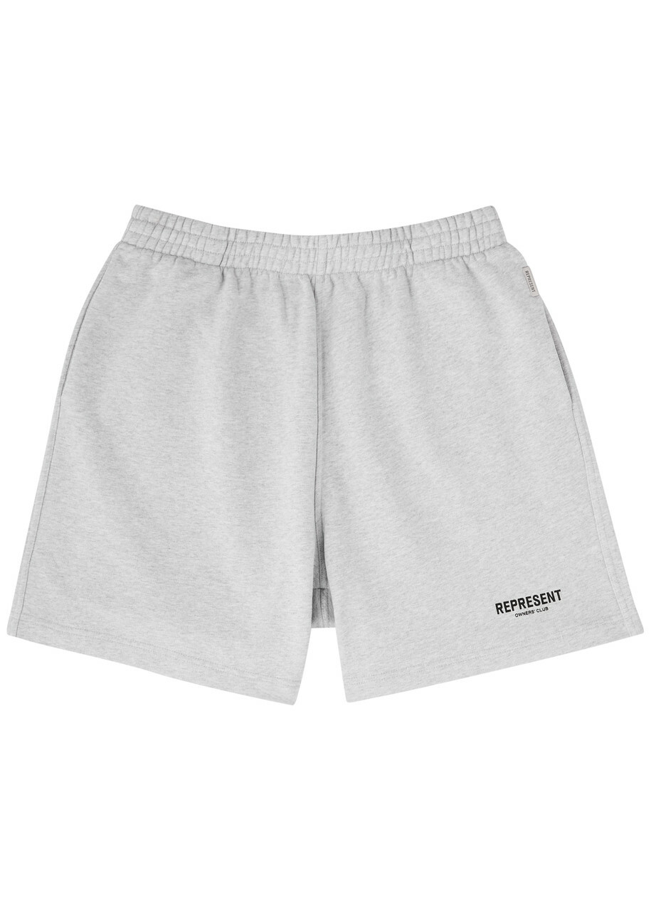 Represent Owners Club Jersey-mesh Shorts Grey Represent