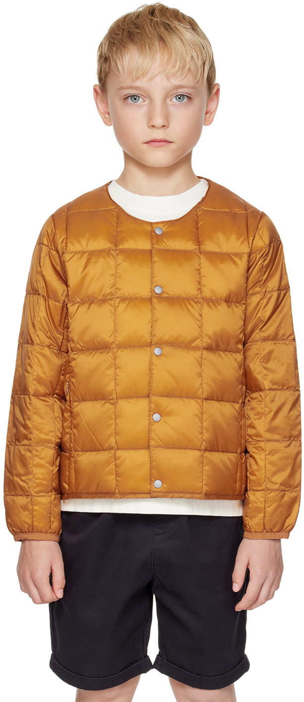 TAION Kids Orange Quilted Down Jacket Taion Extra