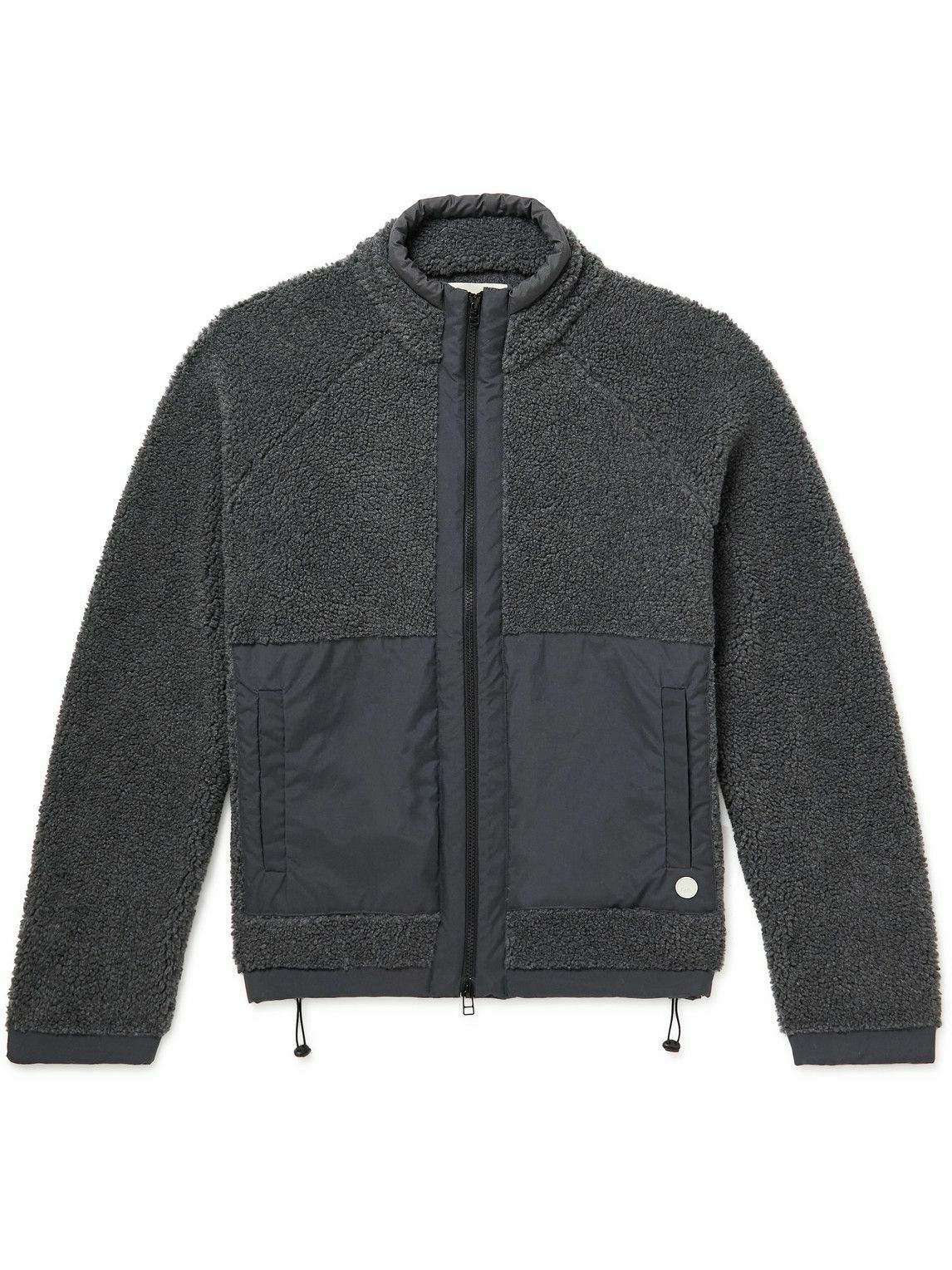 Folk - Signal Nylon-Trimmed Fleece Jacket - Gray Folk