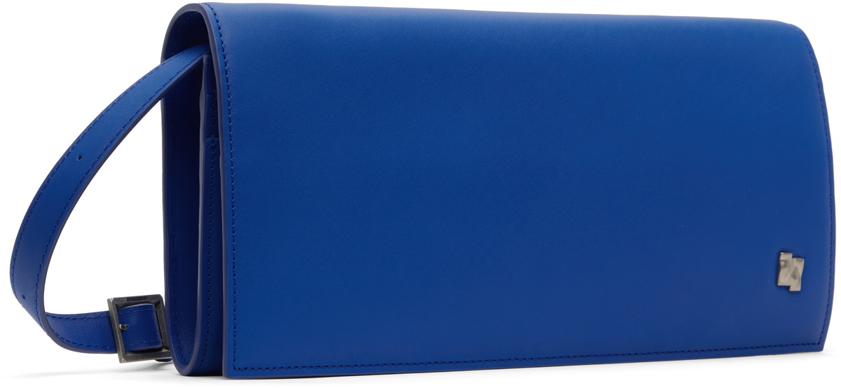 ADER error Blue Leather Messenger Bag ADER error