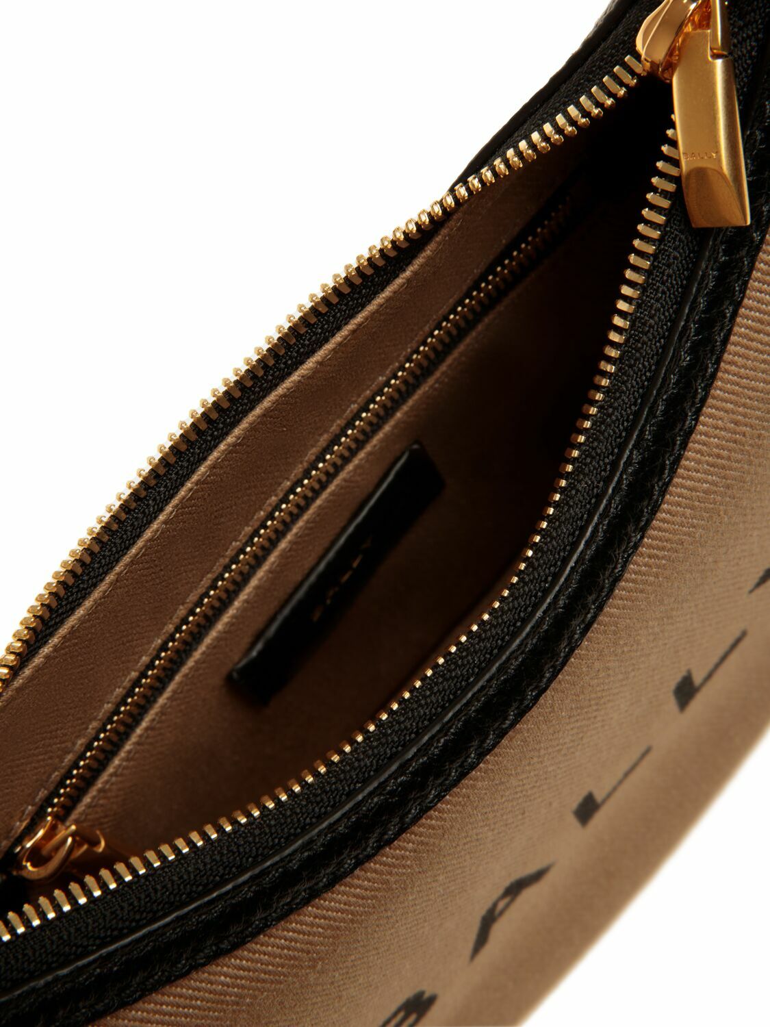BALLY - Bar Ellipse Logo Canvas Shoulder Bag Bally