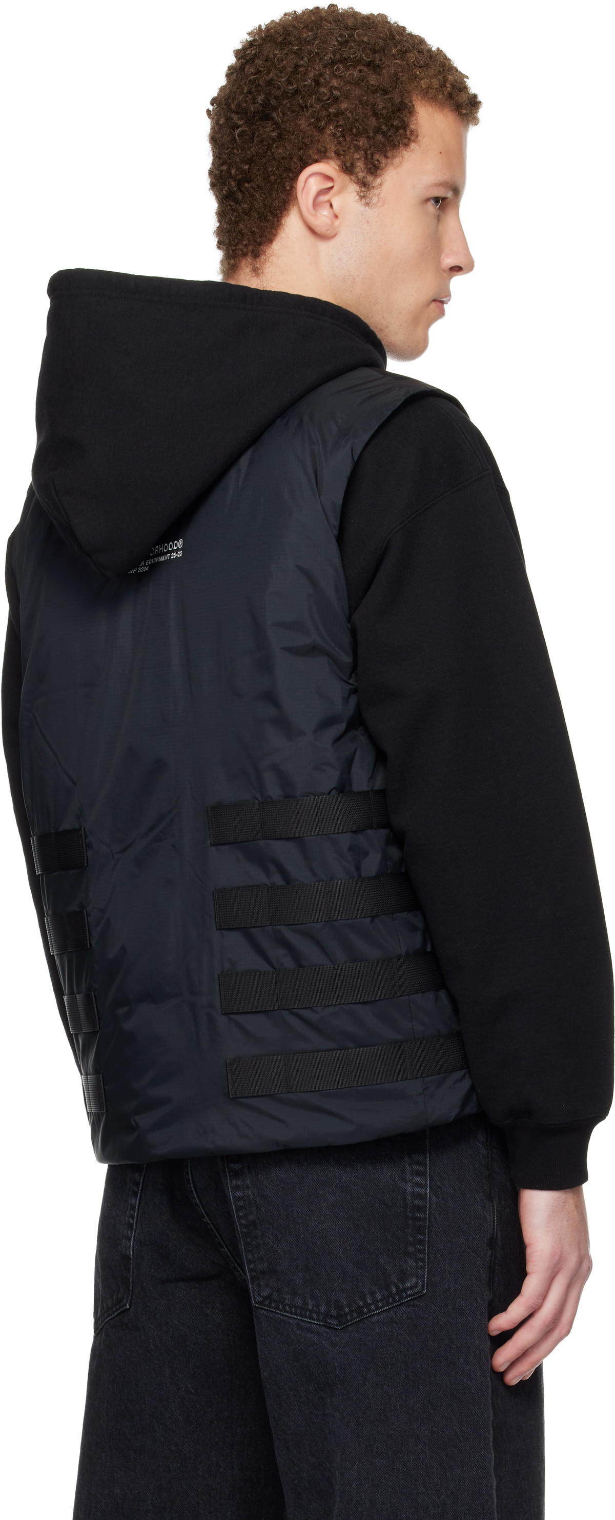 Neighborhood Black Nanga Edition Tactical Down Vest Neighborhood