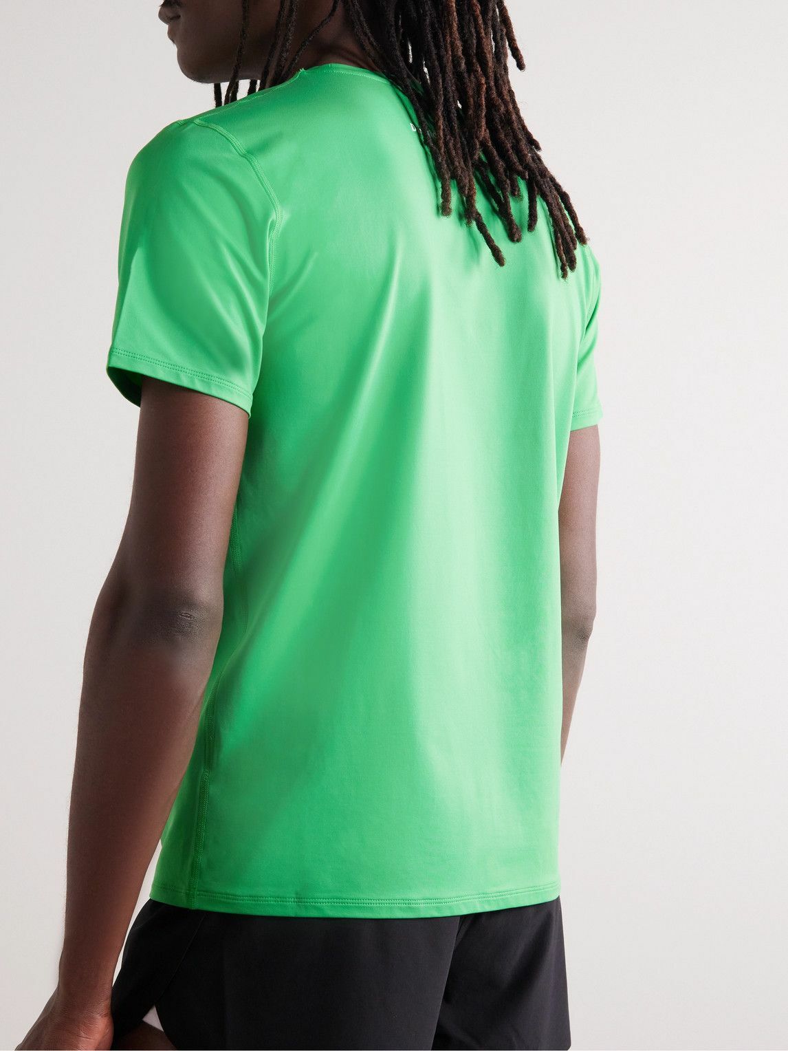 DISTRICT VISION - Deva Logo-Print Stretch-Jersey T-Shirt - Green ...