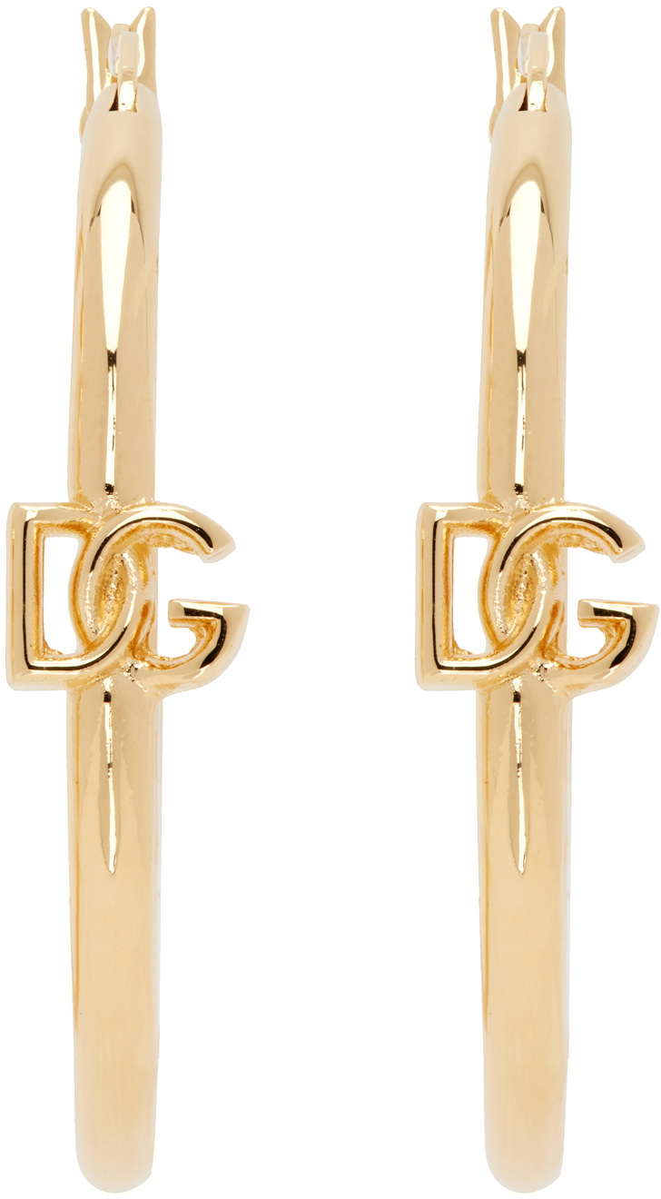 Dolce&Gabbana Gold 'DG' Logo Earrings Dolce & Gabbana