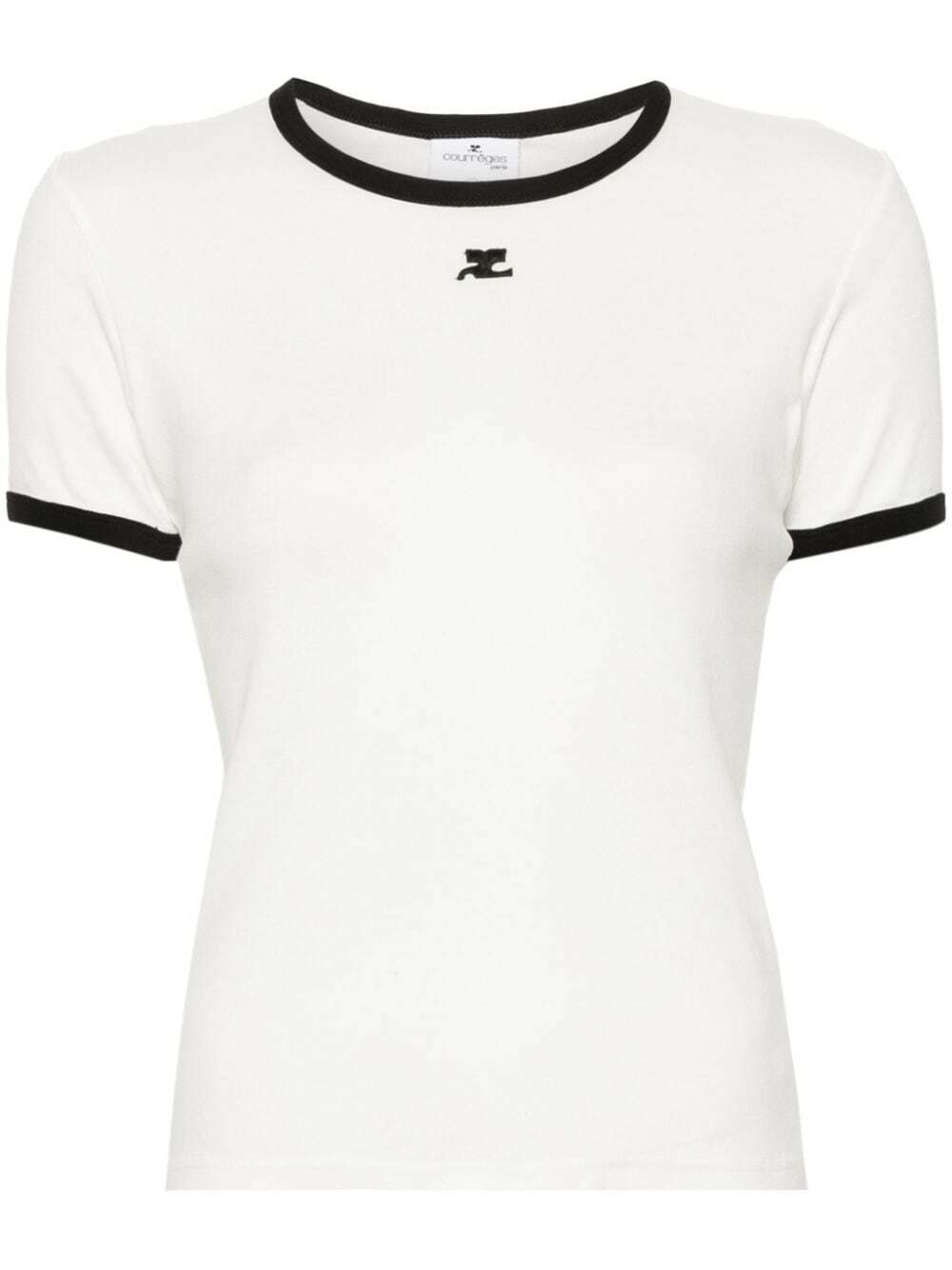 COURRÈGES - Logo Cotton T-shirt Courreges