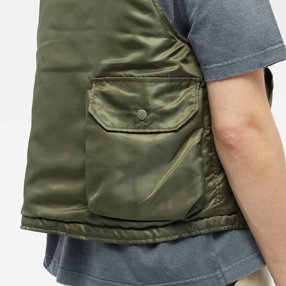 Engineered Garments Men's Cover Vest in Olive Drab Engineered Garments