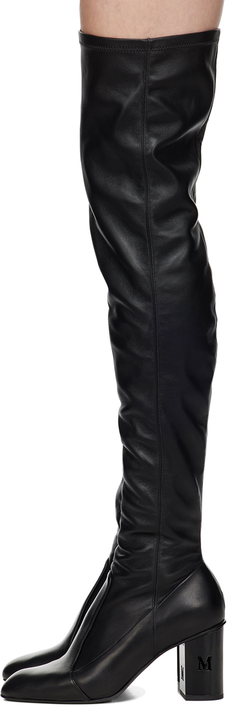 Max Mara Black Damier Boots Max Mara