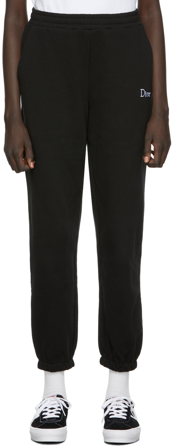 Dime Black Classic Logo Lounge Pants Dime