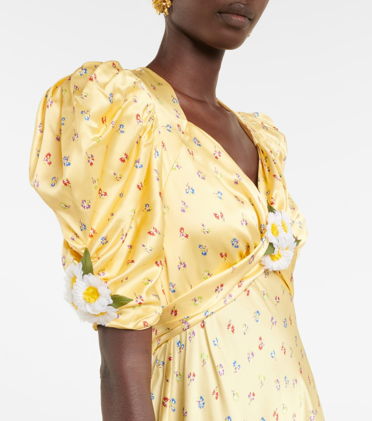 Rodarte - Floral silk midi dress Rodarte