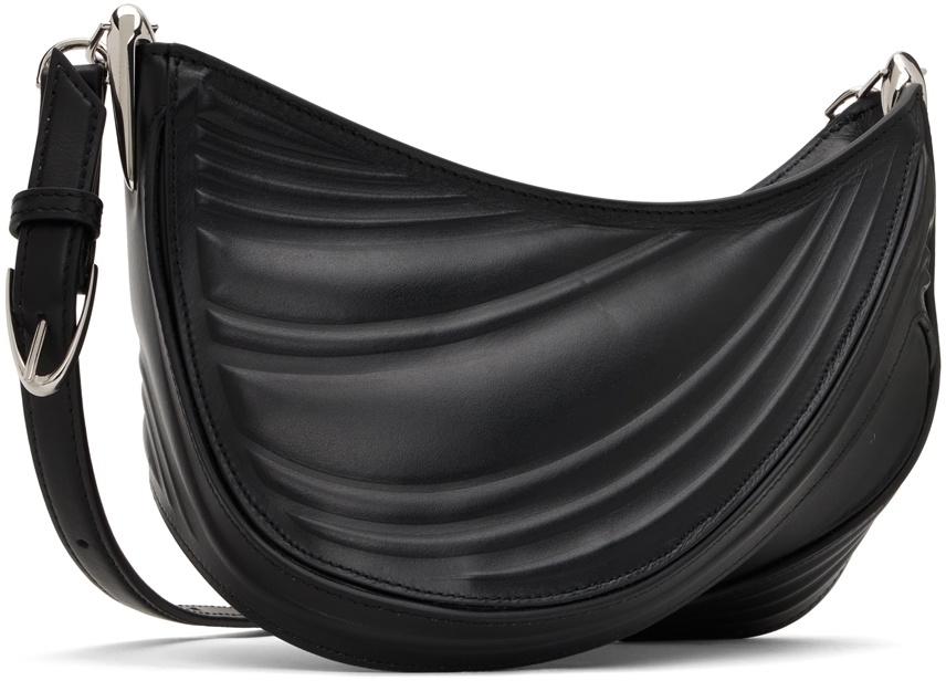 Mugler Black Small Spiral Curve 01 Bag Mugler