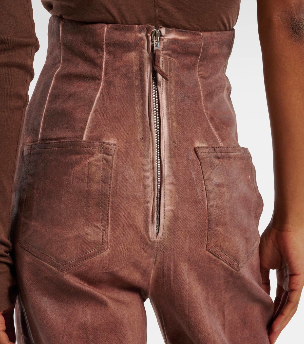 Rick Owens Dirt Cooper high-rise wide-leg jeans Rick Owens